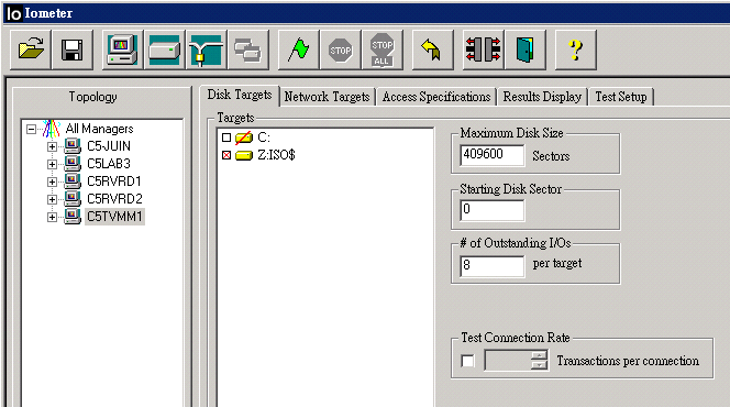 Disk IO 壓測軟體 - IOMETER ~ 學習筆記