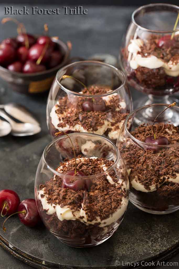 Black Forest Trifle ~ Lincy's Cook Art