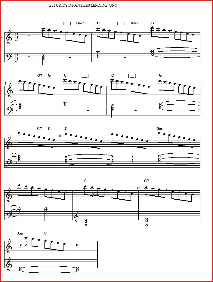 Aprender piano y guitarra: Partituras