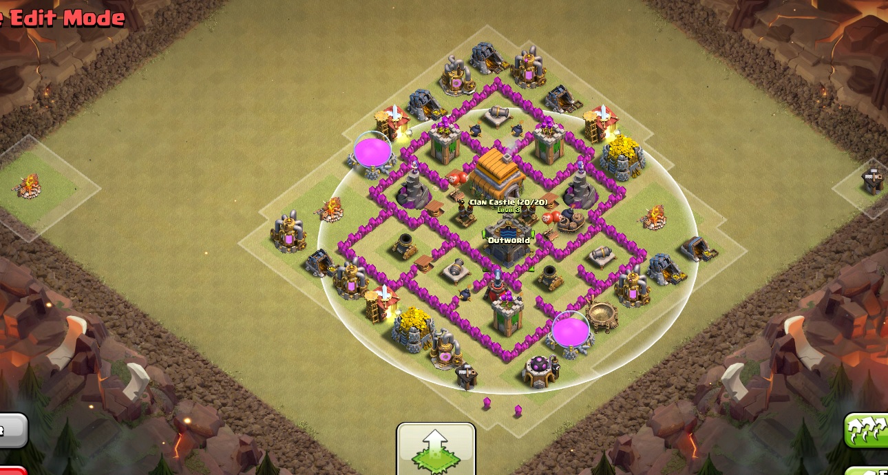 20+ Best Town Hall 6 Base Designs Anti Everything 2019