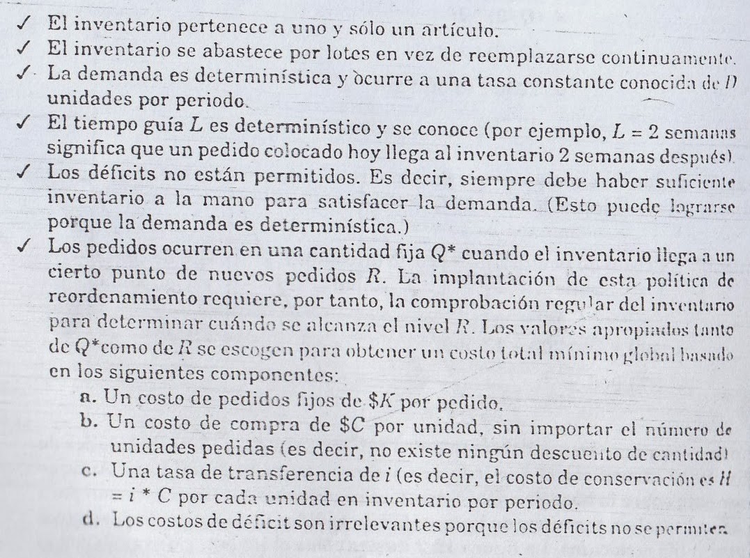 EL MODELO DE INVENTARIOS DE CANTIDAD DE PEDIDOS ECONÓMICOS (EOQ ...