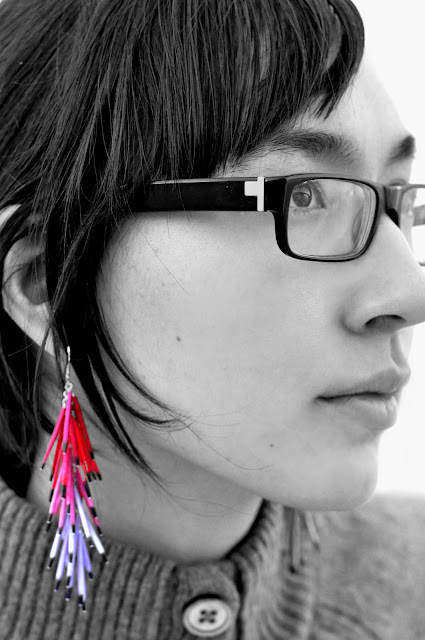 Creations for Continuity: Porcupine Quill "Tail Earrings"
