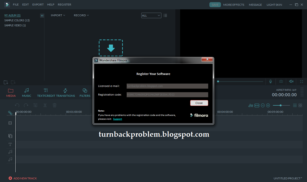 Cara Register Wondershare Filmora 8 100% BerhasilTURN BACK PROBLEM