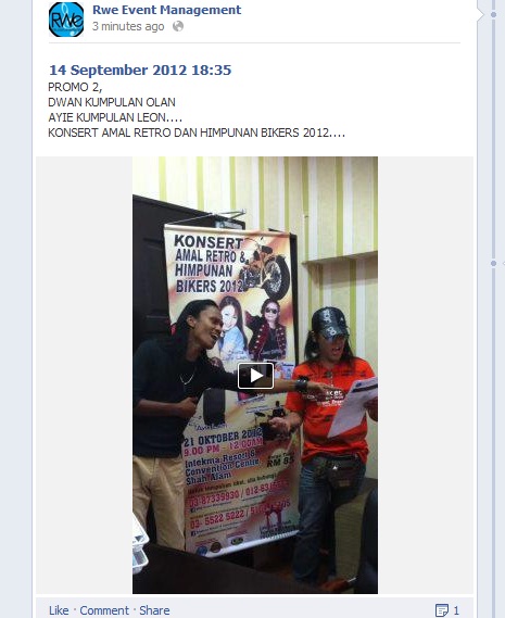 RWE Event Management: PROMO 2, DWAN KUMPULAN OLAN AYIE KUMPULAN LEON ...