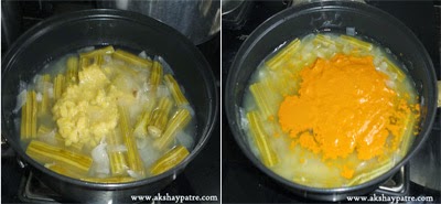 Vidyas Veg Recipes: Nuggekayi togari bele saaru recipe - Drumstick toor ...