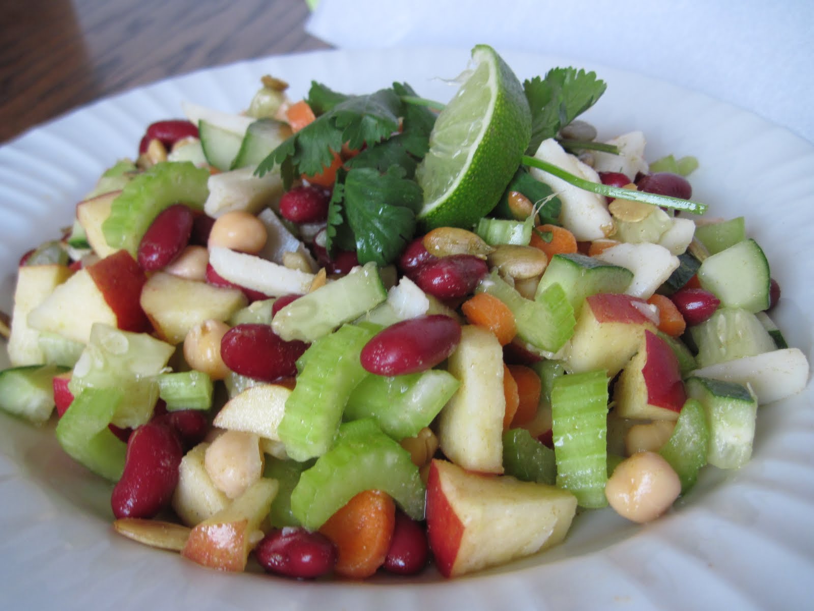 You just have to TRI!: What's for Dinner? Chunky Vegetable Salad with ...