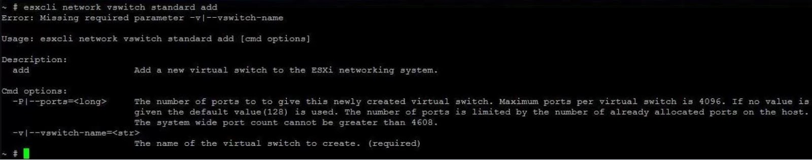 Esxi Networking Commands Part 1 Vmware Addicted