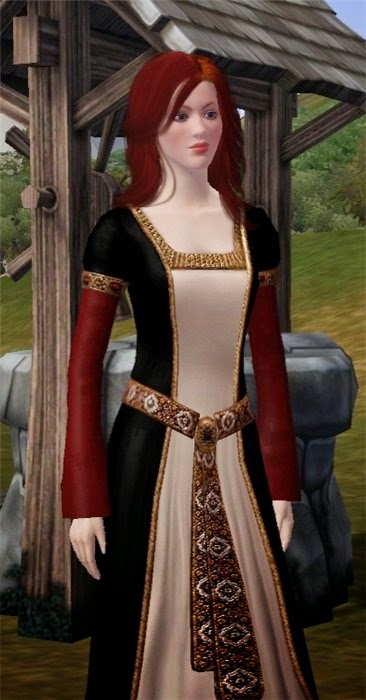 Загрузки для Sims Medieval : "Elven Fantasy Robe" (dress) converted ...