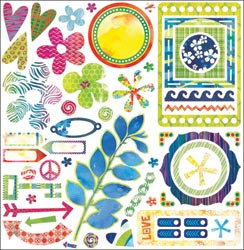 Scrap, Paper, Scissors: Basic Grey - Sticker love