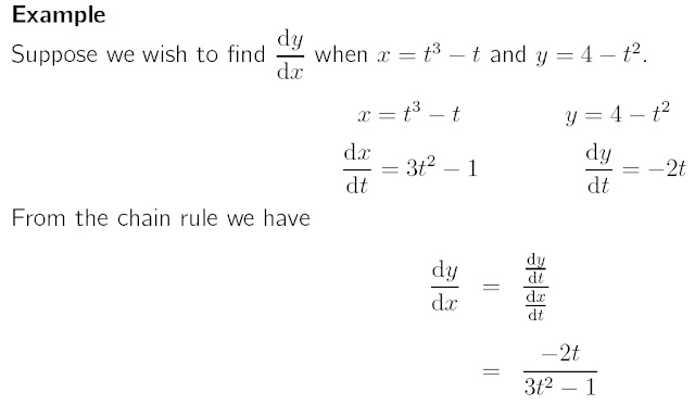 PARAMETRIC FUNCTION DIFFERENTIATION - Engineering Mathematics 1 ...