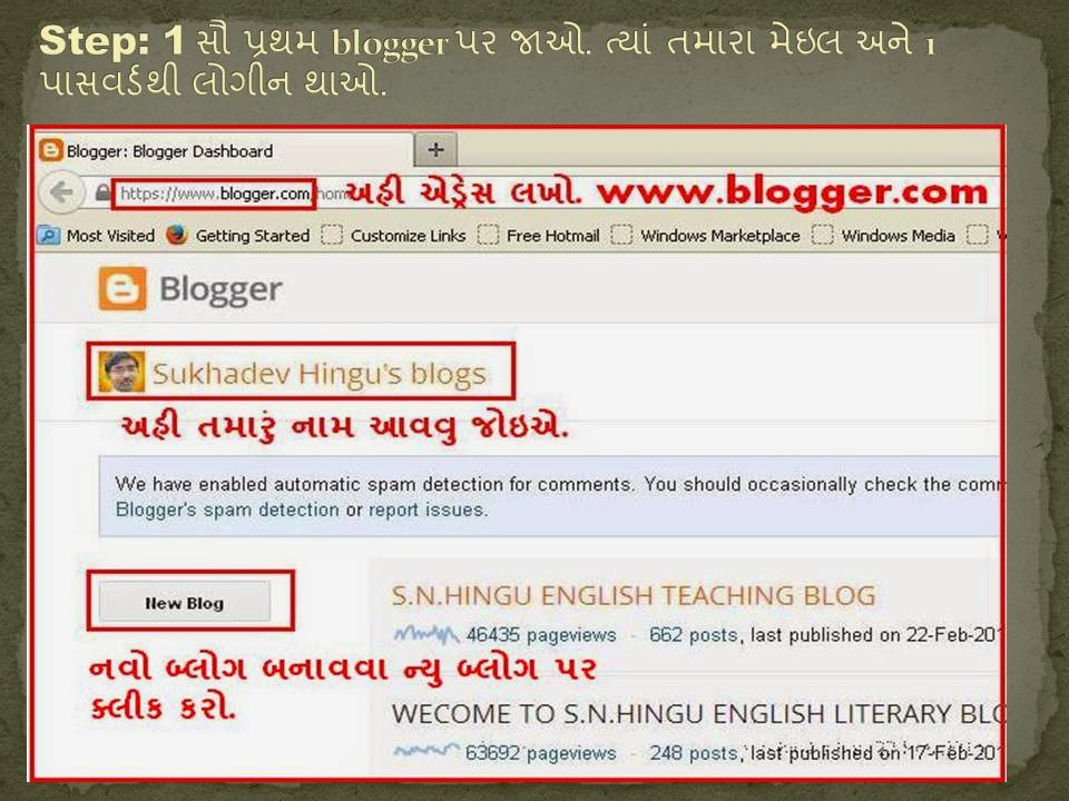 S.N. Hingu - E- Pathshala: Blog Guru - how to create a blog