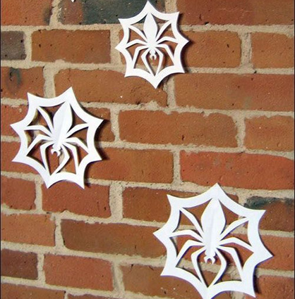 Jack Skellington Spider Snowflake Template | Paper Origami Guide