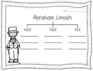 Nurturing Noggins: Abraham Lincoln and Spelling Practice Bellwork