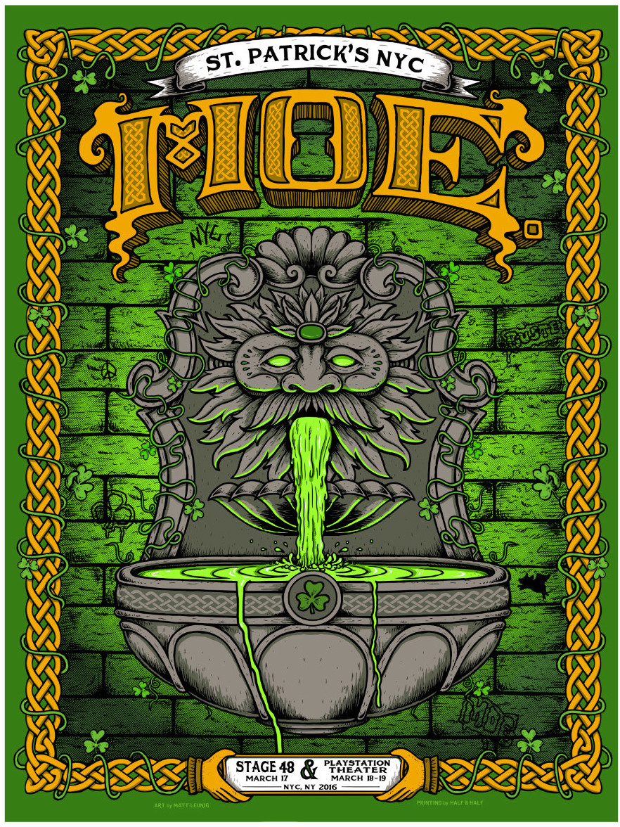 INSIDE THE ROCK POSTER FRAME BLOG: MOE. Matt Leunig New York Poster Release