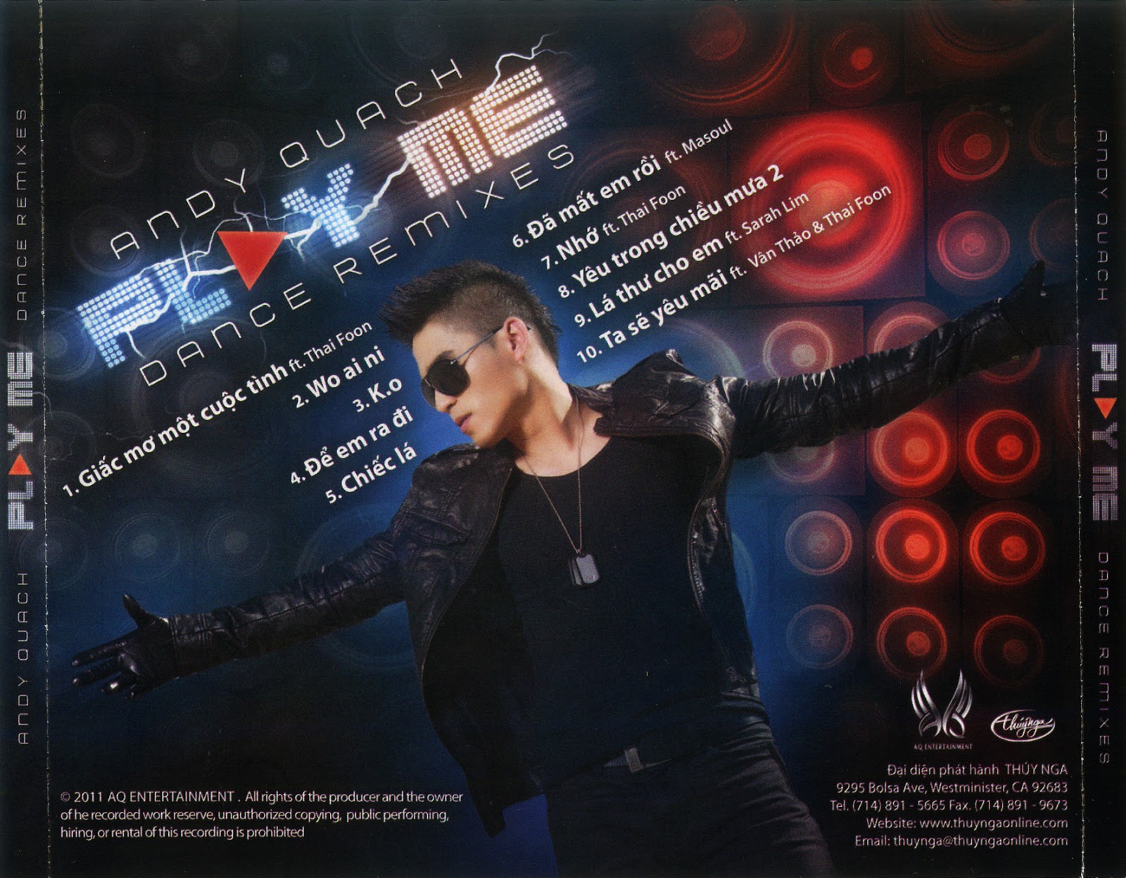 Andy Quách - Play Me (Dance Remixes) ~ Cover Nhạc Việt