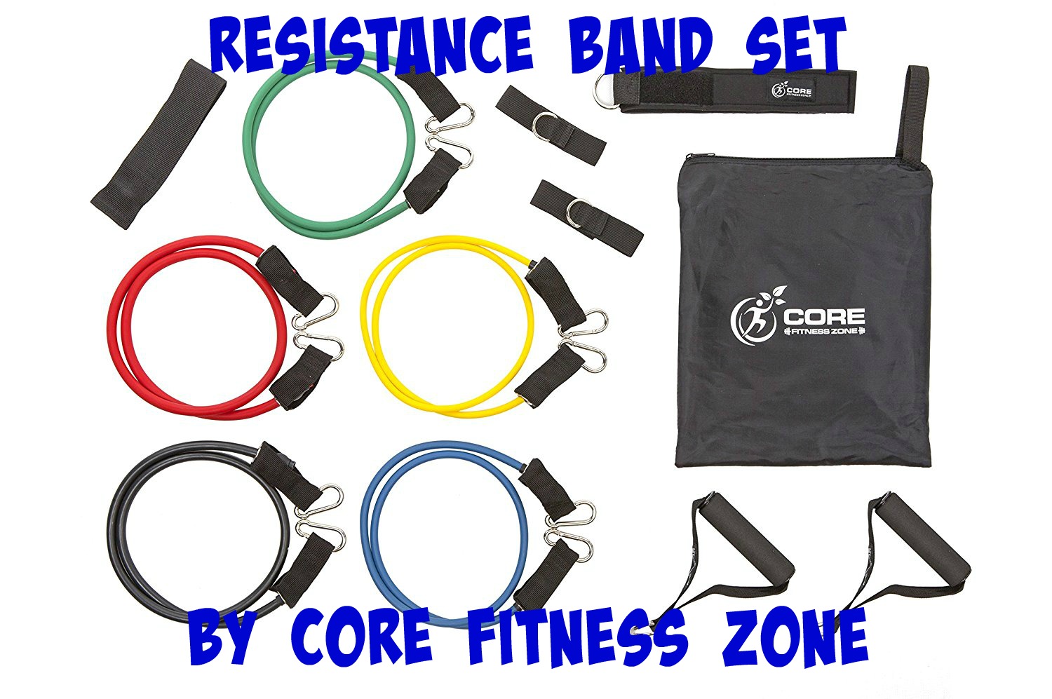 GlamRiver: Resistance Band Set by Core Fitness Zone