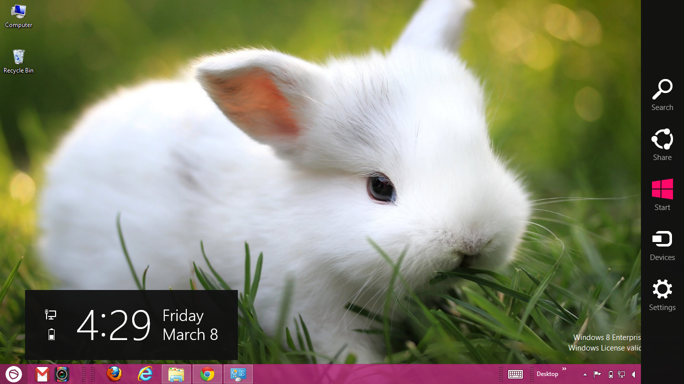 Rabbit Theme For Windows 7 And 8 | Ouo Themes