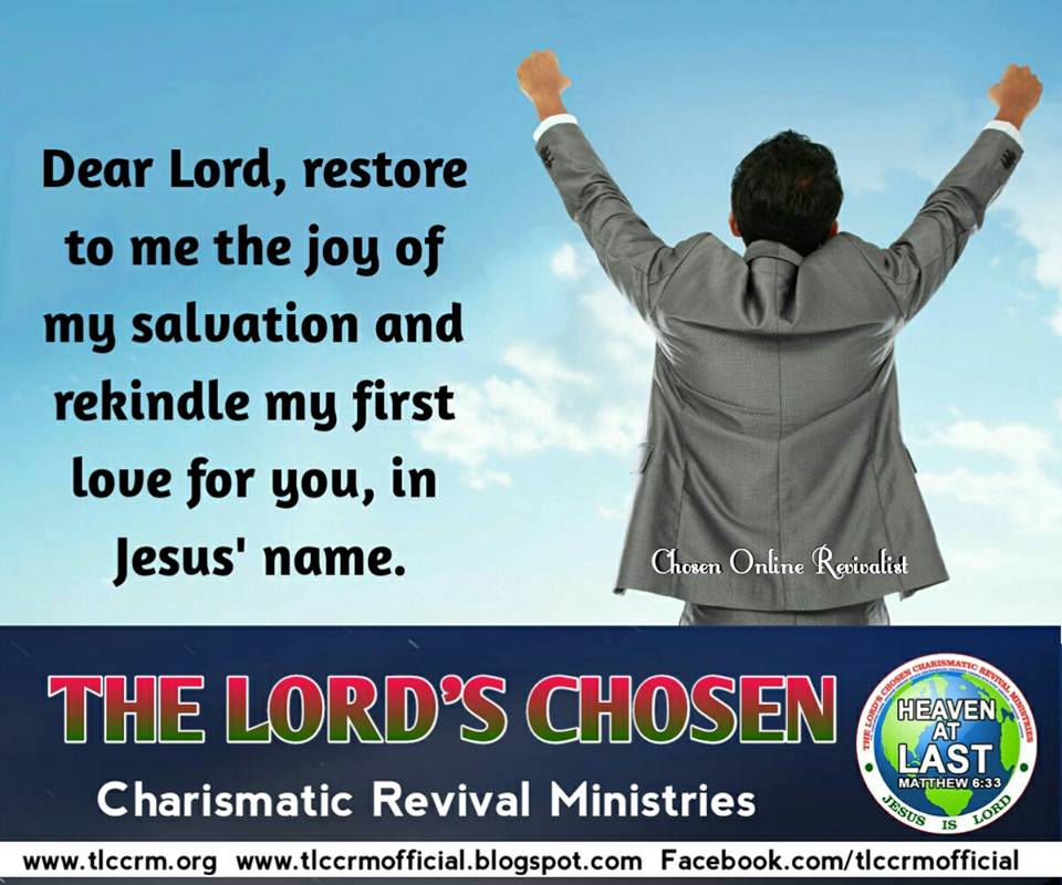 THE CHOSEN DAILY DEVOTIONAL...THEME: REMEMBER YOUR FIRST LOVE