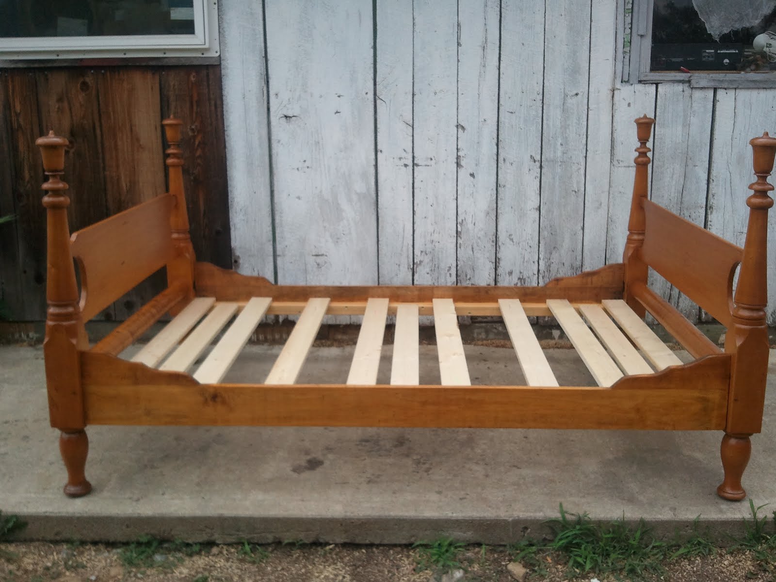 John Mark Power, Antiques Conservator: 3/4 Maple Sacking Bottom Bed (ca ...