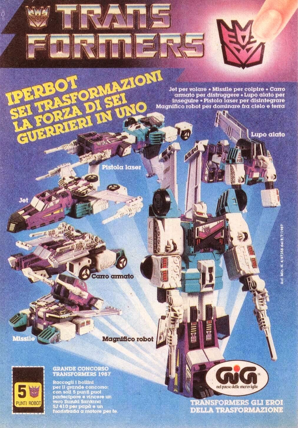 Random Toy Reviews: GiG Italian G1 Transformer Advertisements