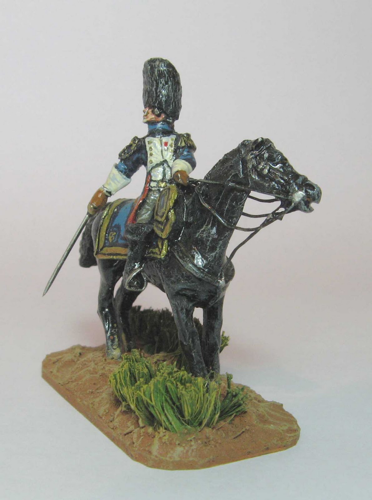 One man and his brushes.: "Heads up, gentlemen, these are bullets, not ...