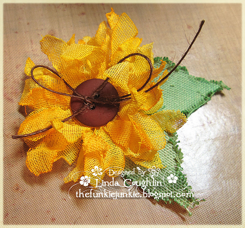 The Funkie Junkie: Crinoline Sunflower Tutorial