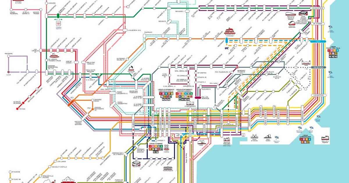 AMIGOS DE LA CAPA DE CANTABRIA : PLANOS DE SANTANDER. SERVICIOS.