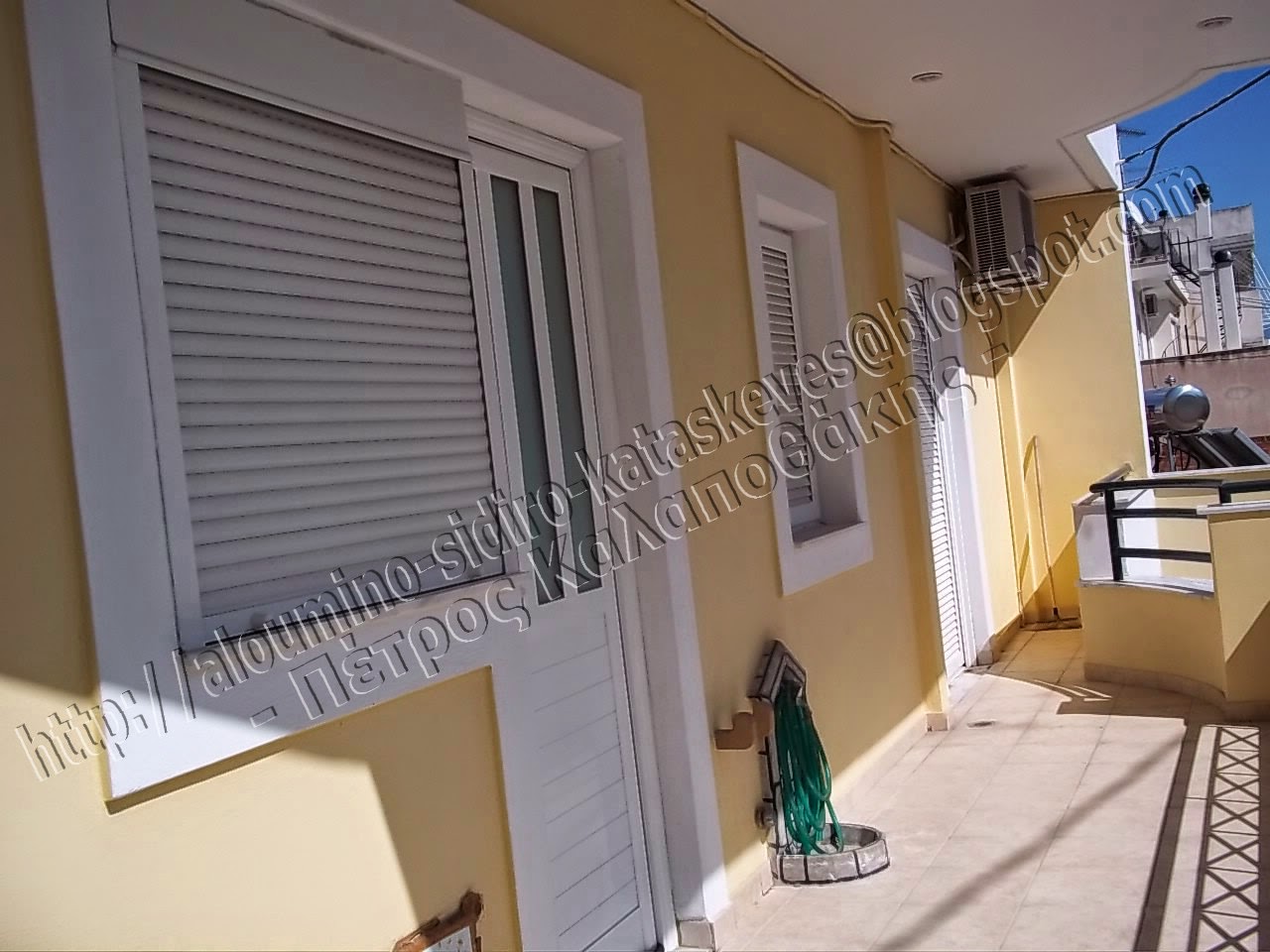 Πόρτες αλουμινίου με ραμποτέ, μπαλκονόπορτες, συρόμενα παράθυρα, ρολλά ...