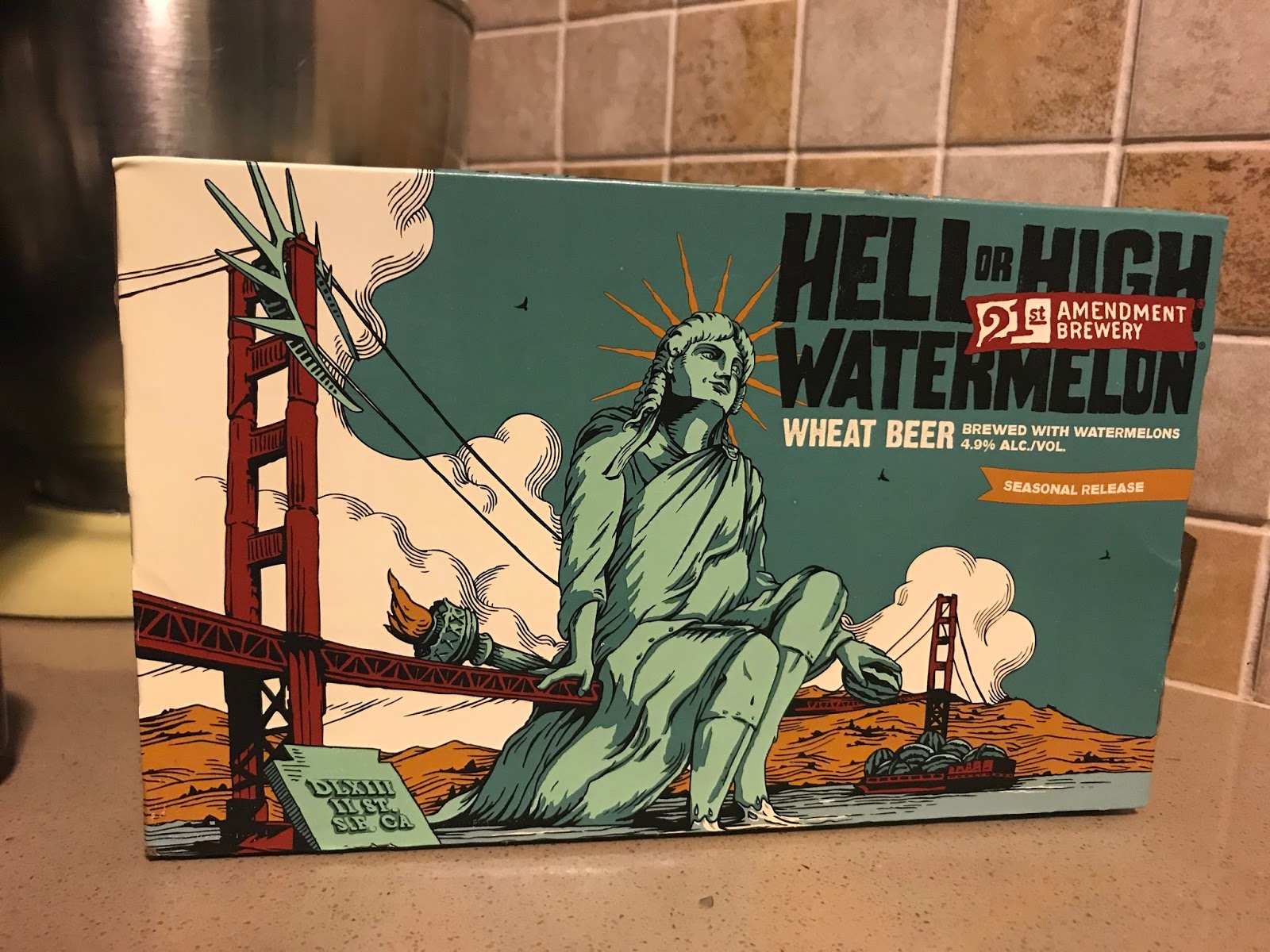 [Snack Attack - America] Hell or High Watermelon 21th Amendment Brewery ...