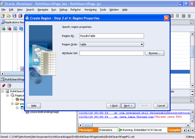 Oracle Application's Blog: Query Bean in OAF.How to Create Query Bean Search page in OAF