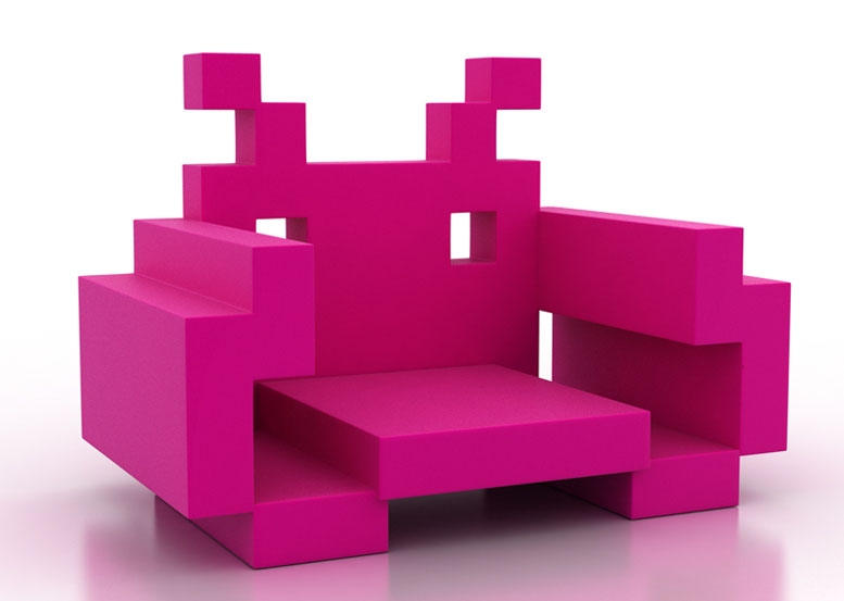 Abstract Furniture Design - Space Invader Chairs