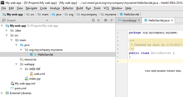 Tutorial: IntelliJ IDEA Community Edition with Tomcat deployment
