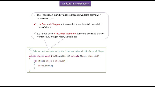 JAVA EE: Java Tutorial: Generics in java | Java Generics [Wildcard in ...