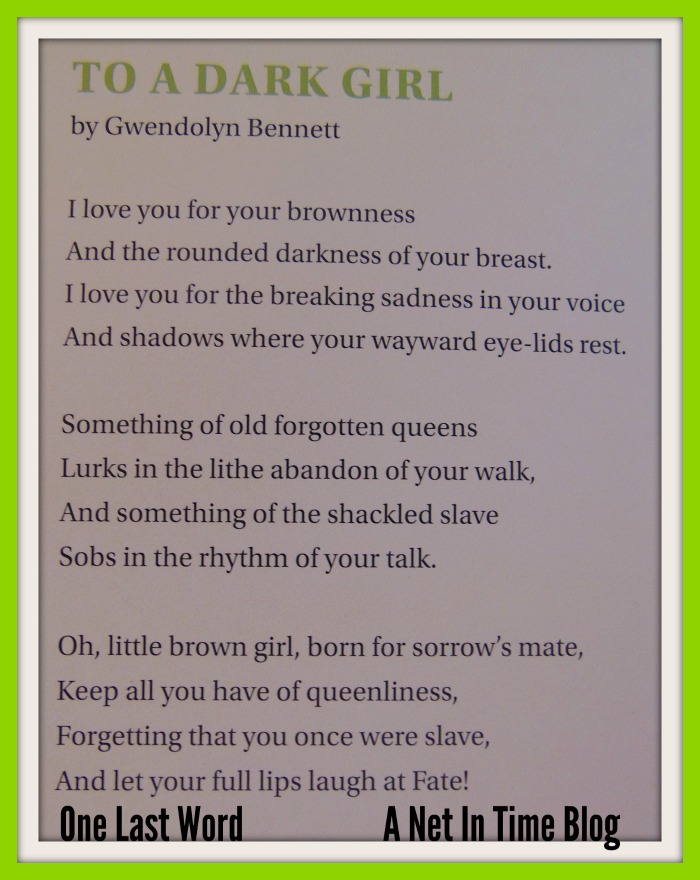 Art Series: One Last Word - A Net in Time