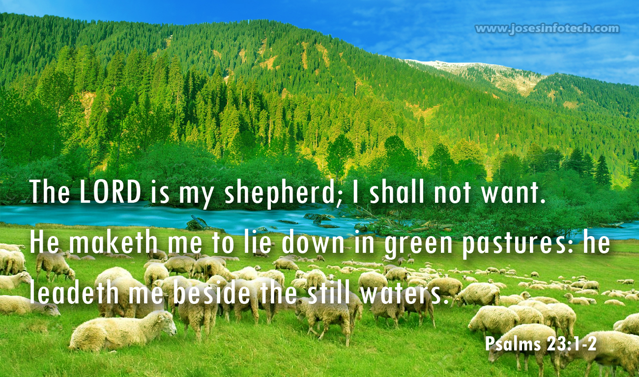 Psalm 23 Wallpaper