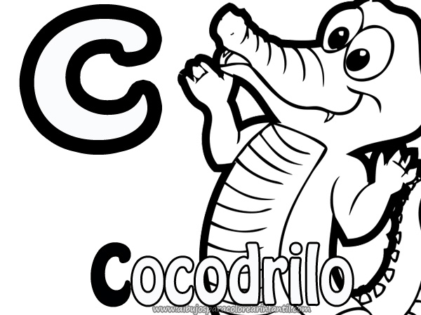 Letra C Dibujos Para Colorear - Dibujos Para Dibujar