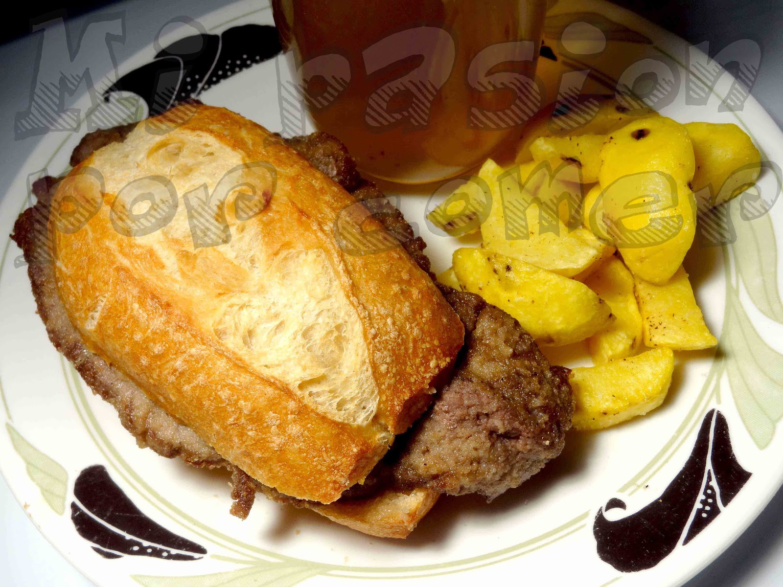 mi pasión por comer: Receta: sándwich de lomo apanado