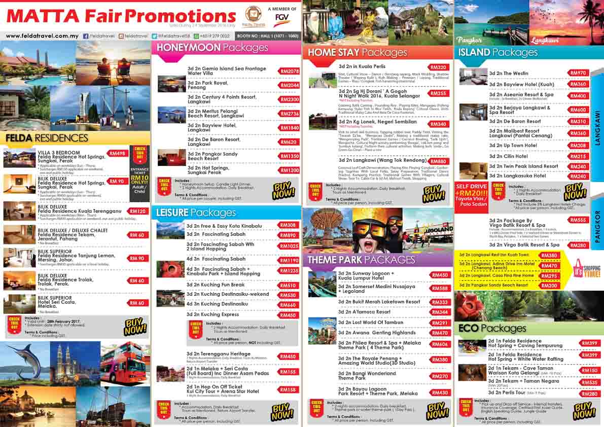 Felda Travel: Promosi MATTA FAIR September 2016