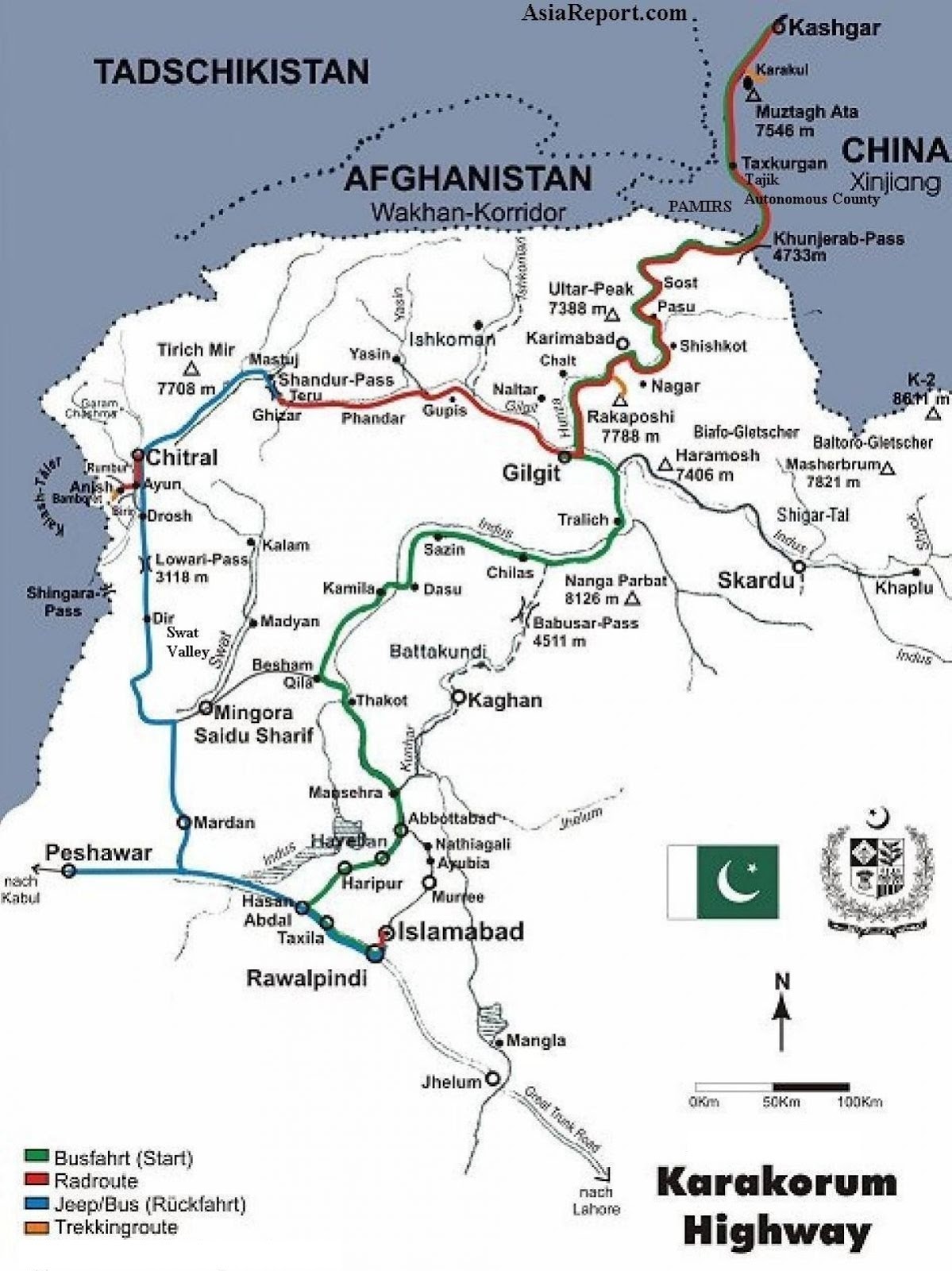 Pakistan : 8th Wonder of the World, The Karakoram Highway (KKH), Pakistan