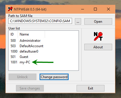 Hướng dẫn thay đổi hoặc xóa mật khẩu đăng nhập Windows bằng NTPWEdit