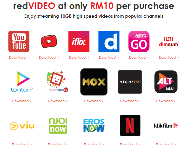 redVIDEO hanya RM10 setiap belian - redONE Bandar Puncak Alam