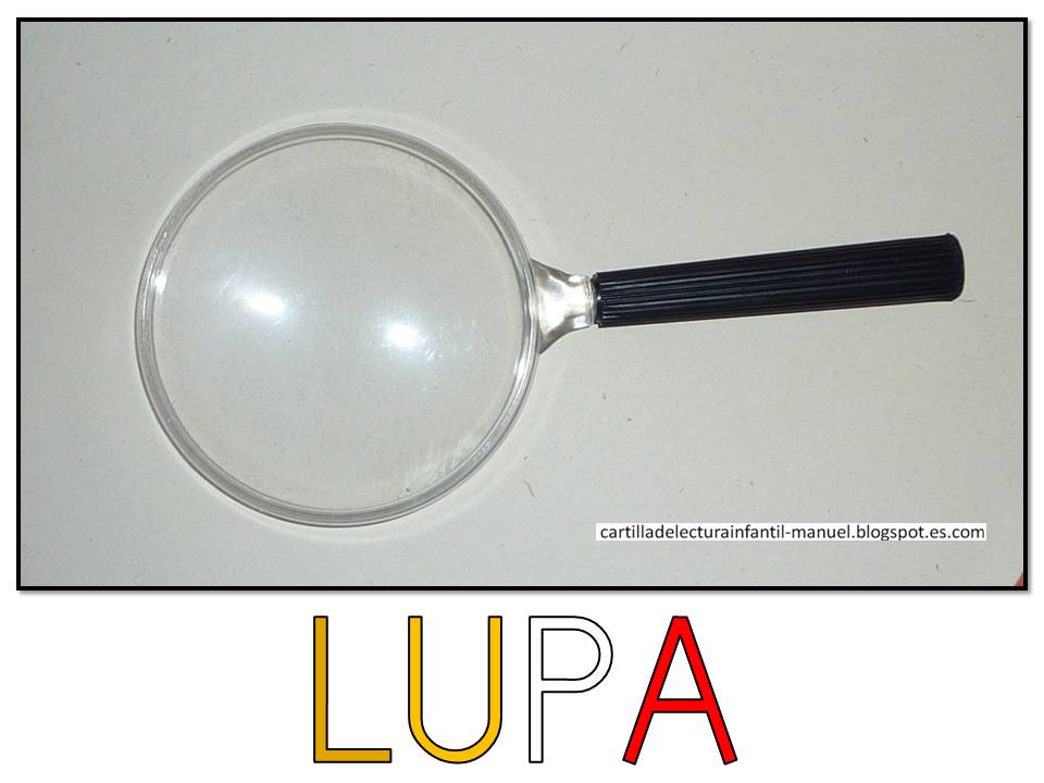 CARTILLA DE LECTURA INFANTIL : LUPA