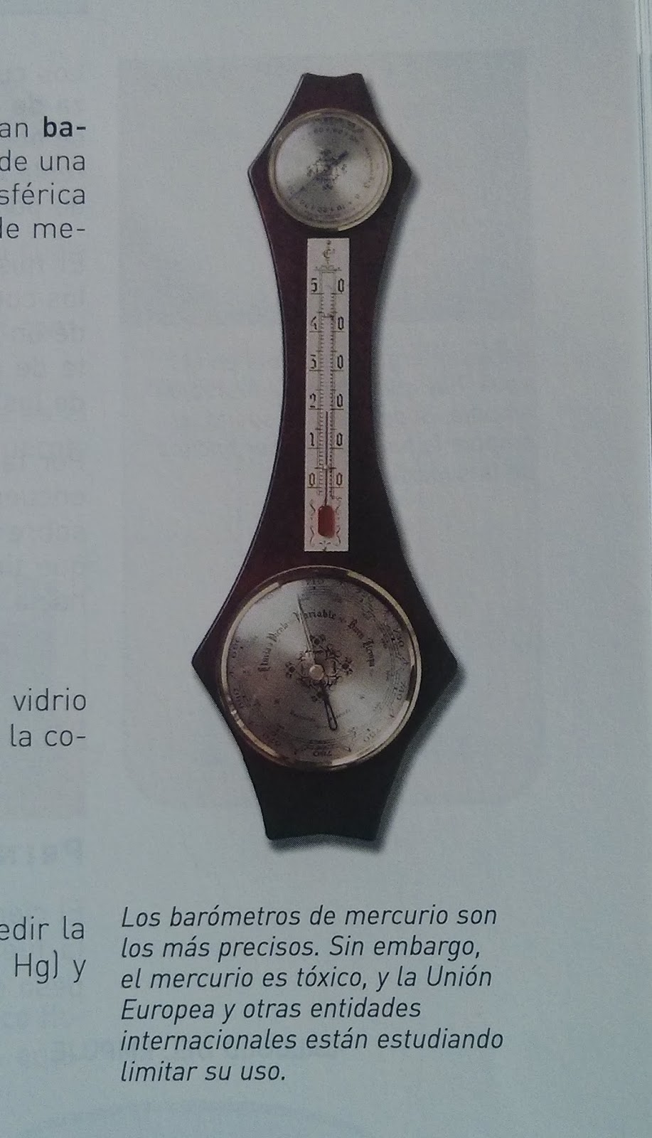 La ciencia es bella: El barómetro, Torricelli y el libro de texto ...