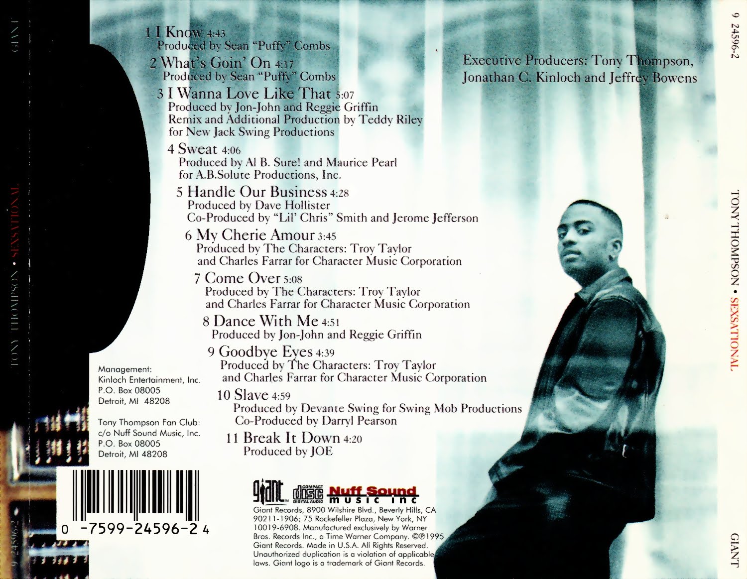 highest level of music: Tony Thompson - Sexsational-Retail-1995