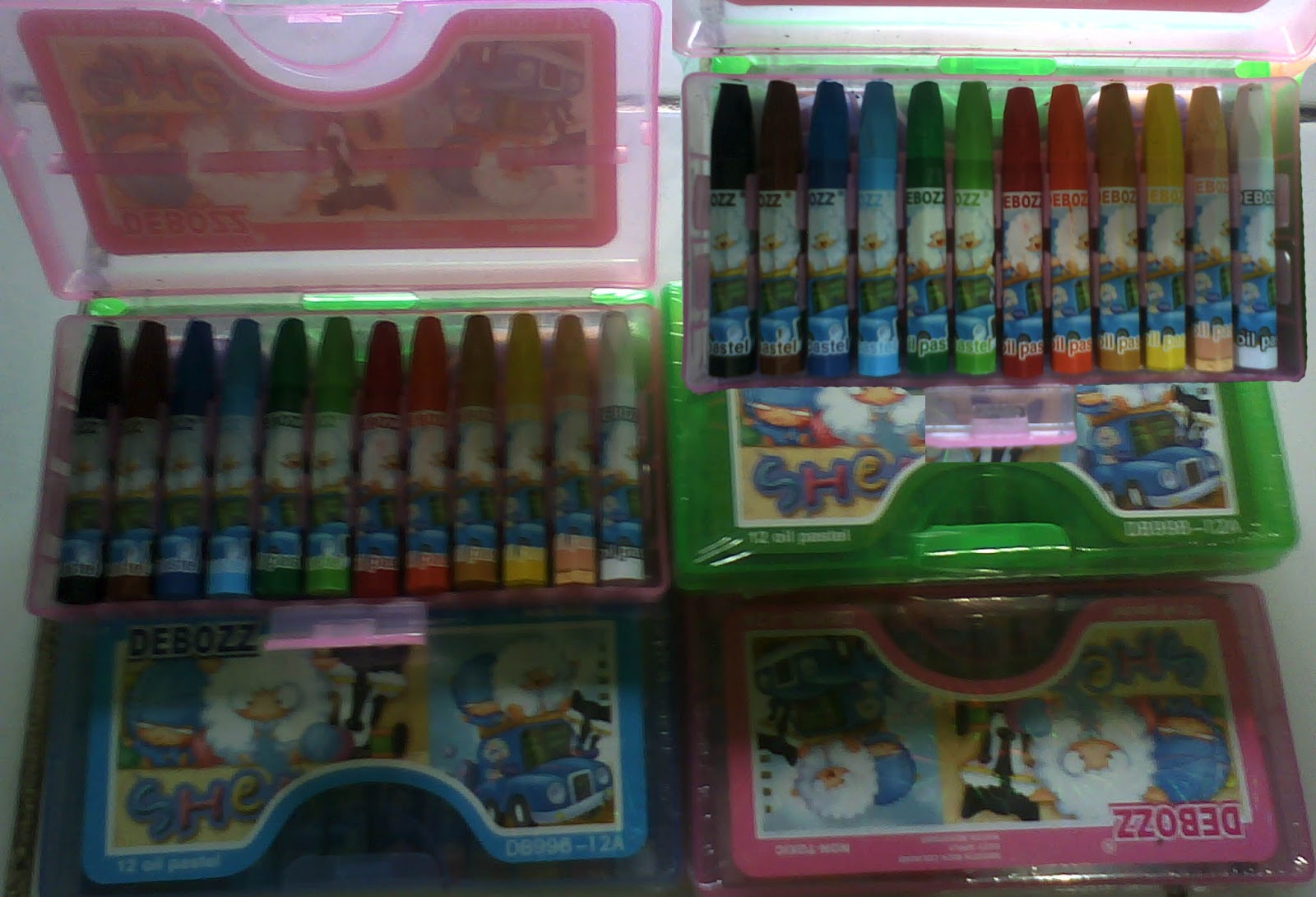 12 Warna Crayon Gambar untuk Anak | Grosir Paket Lucu