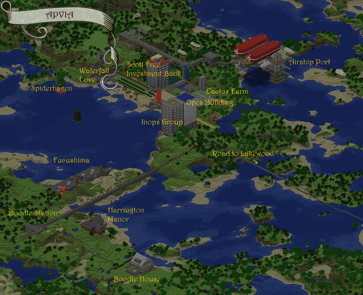 Minecraft city layout map - artdsa