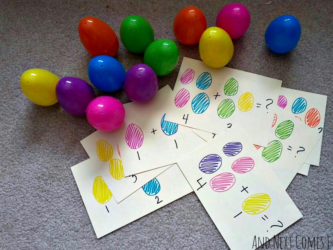 Wobbly Easter Egg Math Activity | And Next Comes L - Hyperlexia Resources