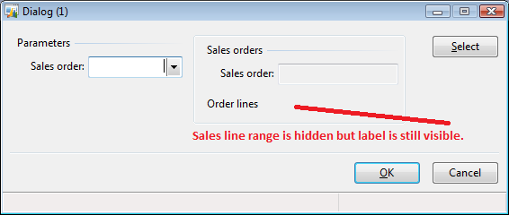 D365fo Ax Tips And Tricks How To Show Or Hide Query Ranges On Dialogs In Dynamics Ax