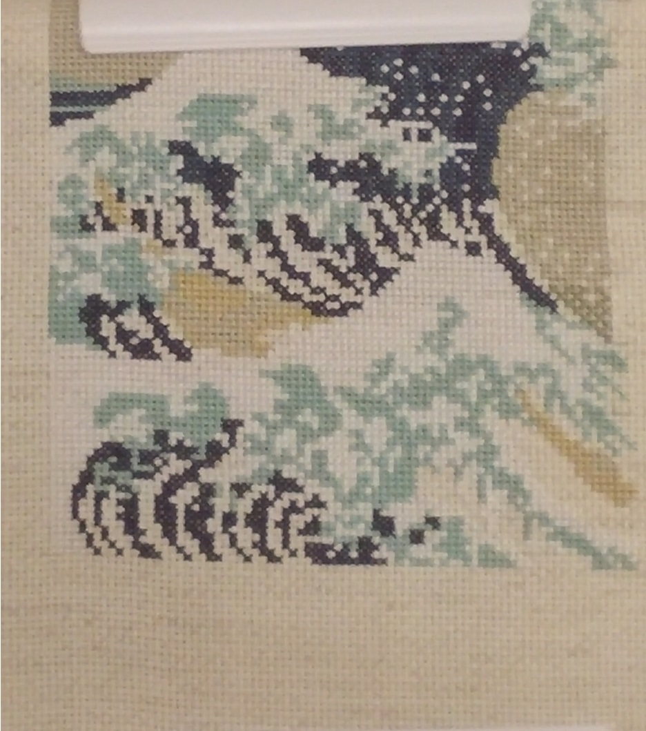 Explorations of Your Inner Crafter: Great Wave Off Kanagawa - Cross Stitch