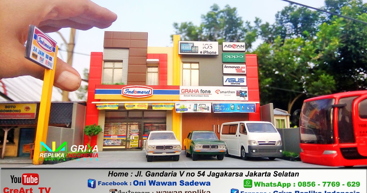 Jasa Maket & Miniatur Murah: Maket Miniatur Warung Soto [ Diecast Diorama Indonesia 1:87 ]